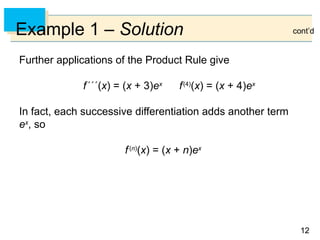 Differentiation rules for learning Calculus | PPT