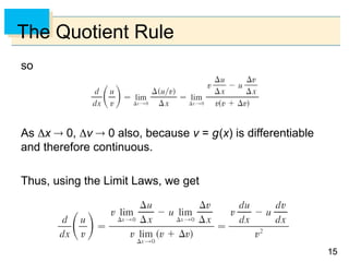 Differentiation rules for learning Calculus | PPT