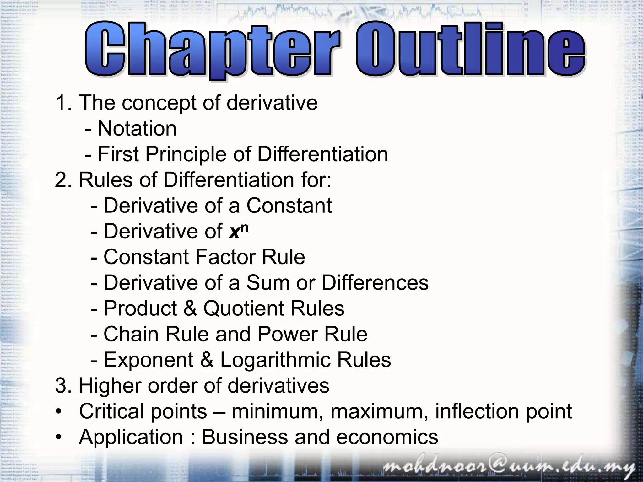 Differentiation using First Principle - By Mohd Noor Abdul Hamid | PPSX ...