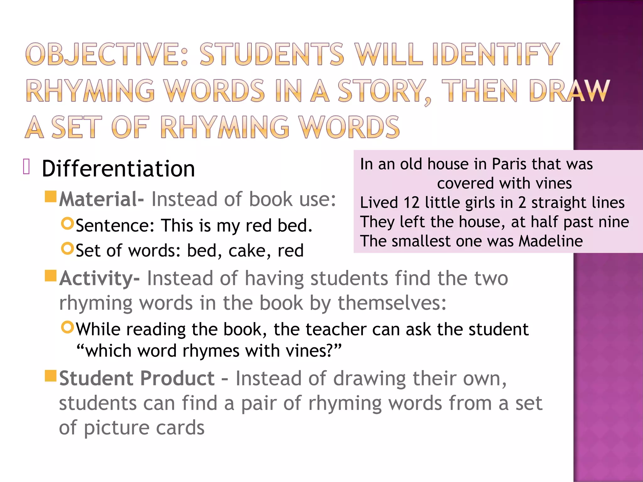 Differentiation vs scaffolding | PPT