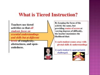 Differentiation vs scaffolding | PPT