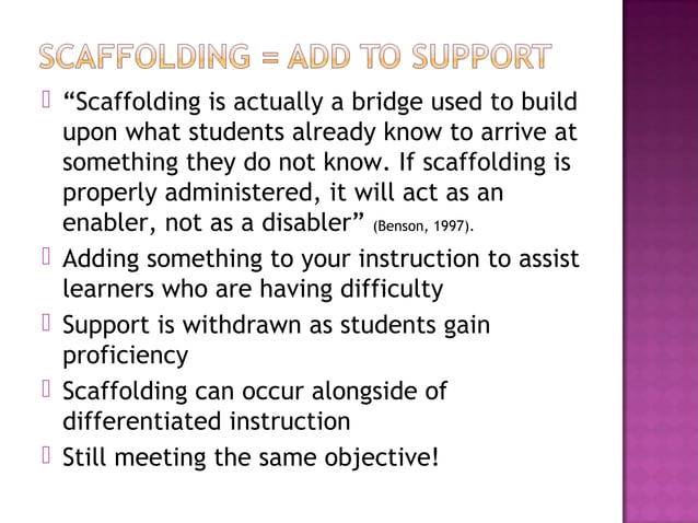 Differentiation vs scaffolding | PPT | Homework and Study | Education