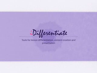 Differentiating Instruction with Technology | PPTX