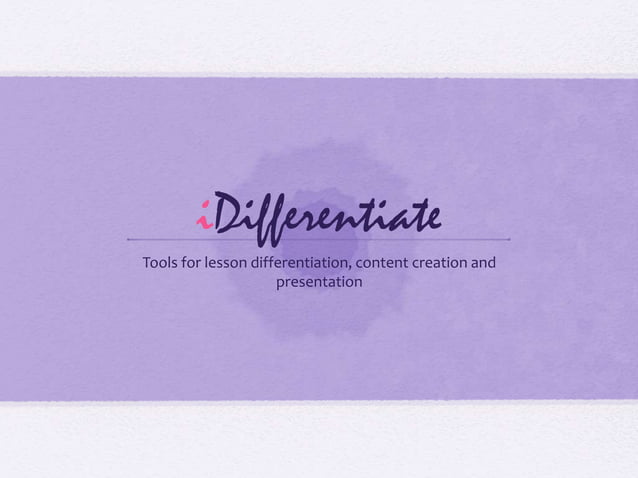 Differentiating Instruction with Technology | PPTX