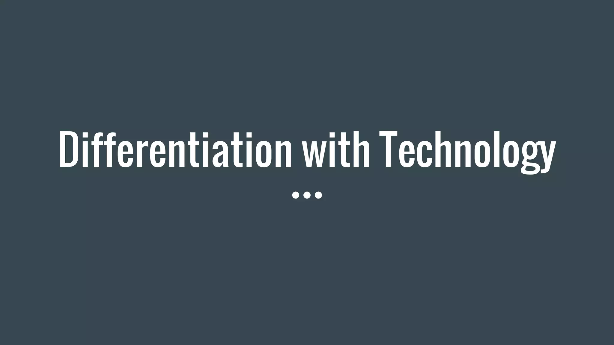 Differentiation with technology | PPTX