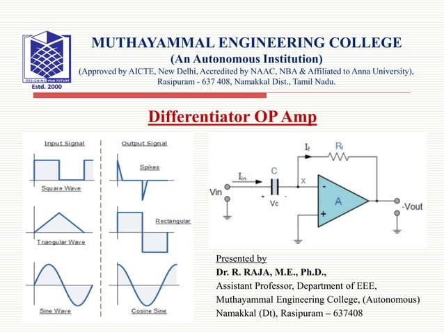 Differentiator Op Amp Pdf Digital Audio Computer Software And Applications