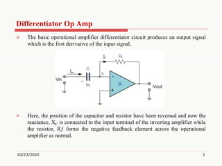 Differentiator OP Amp | PDF | Digital Audio | Computer Software and Applications