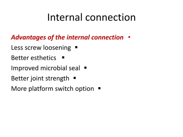 Different implant abutment connections | PPTX | Dental Health ...