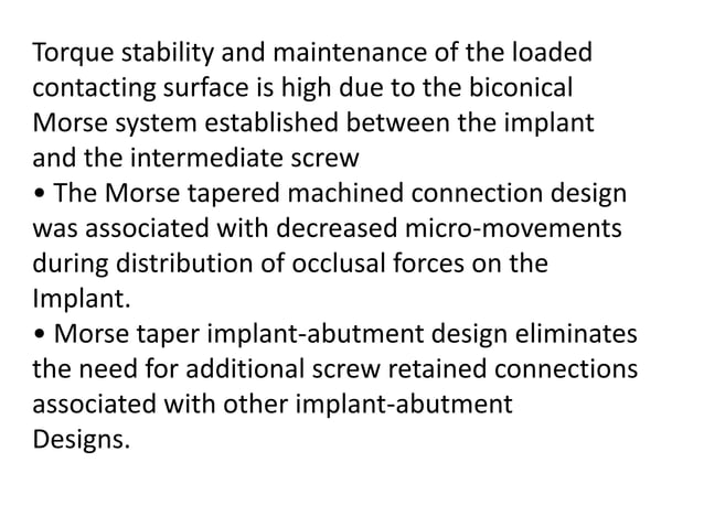 Different implant abutment connections | PPTX | Dental Health ...