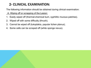 Differentionial diagnosis of red and white lesions.pptx