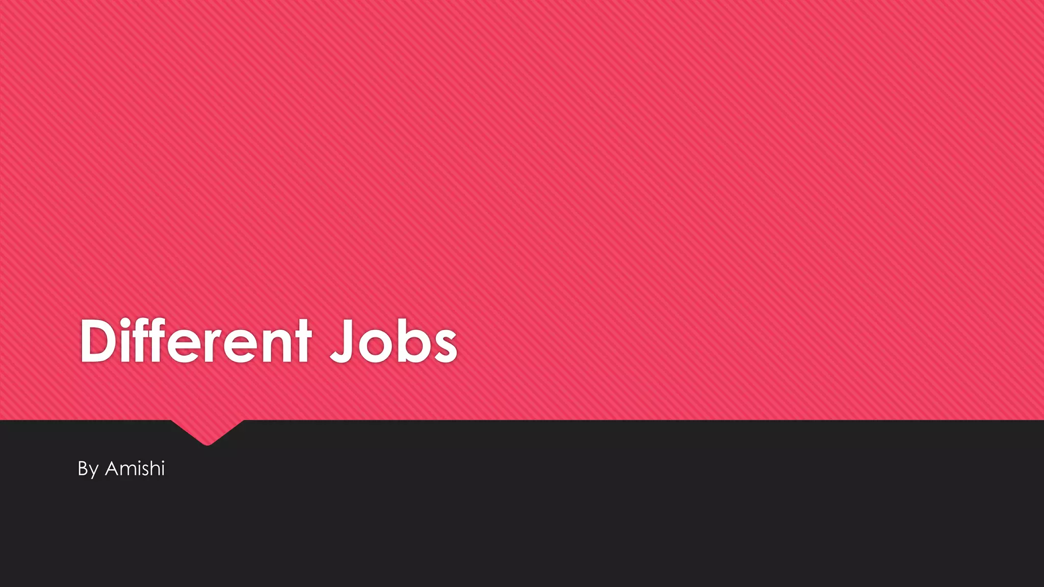 Different jobs | PPTX