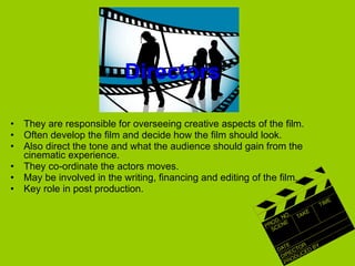Different jobs in the film industry | PPT