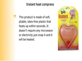 Different kind of hot therapy products that help to cure joint pain | PPT