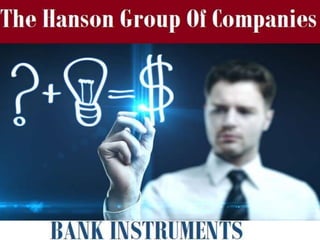 Different Kinds of Banking Instruments | PPTX
