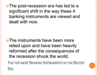 Different Kinds of Banking Instruments | PPTX