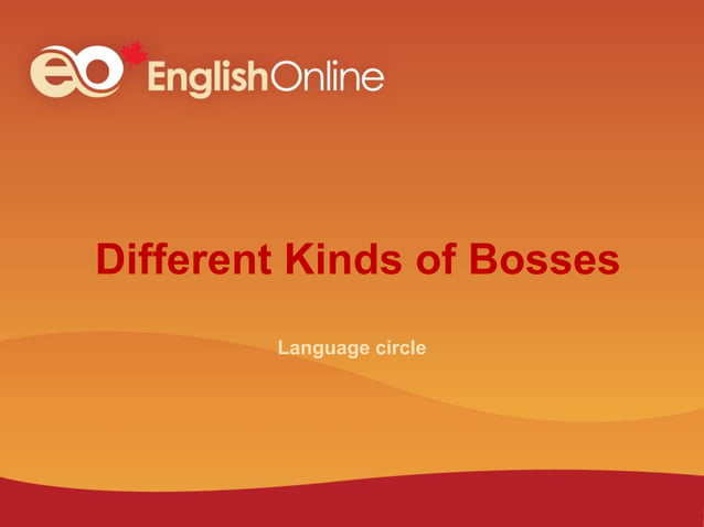 Different kinds of bosses | PPT