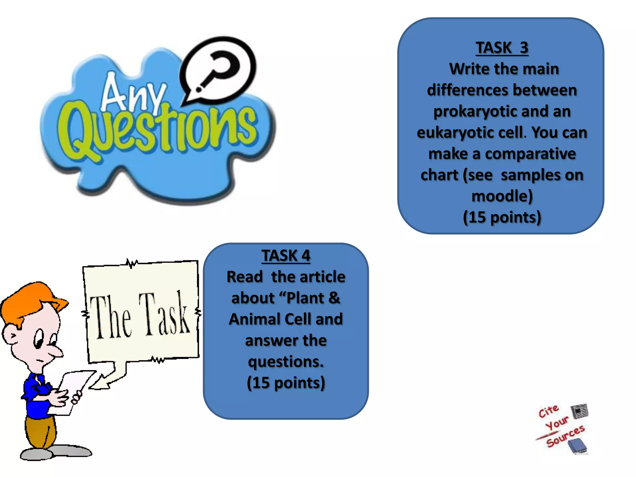 Different kinds of cells web quest | PPTX