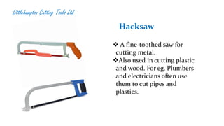 Different kinds of cutting tools and their applications | PDF