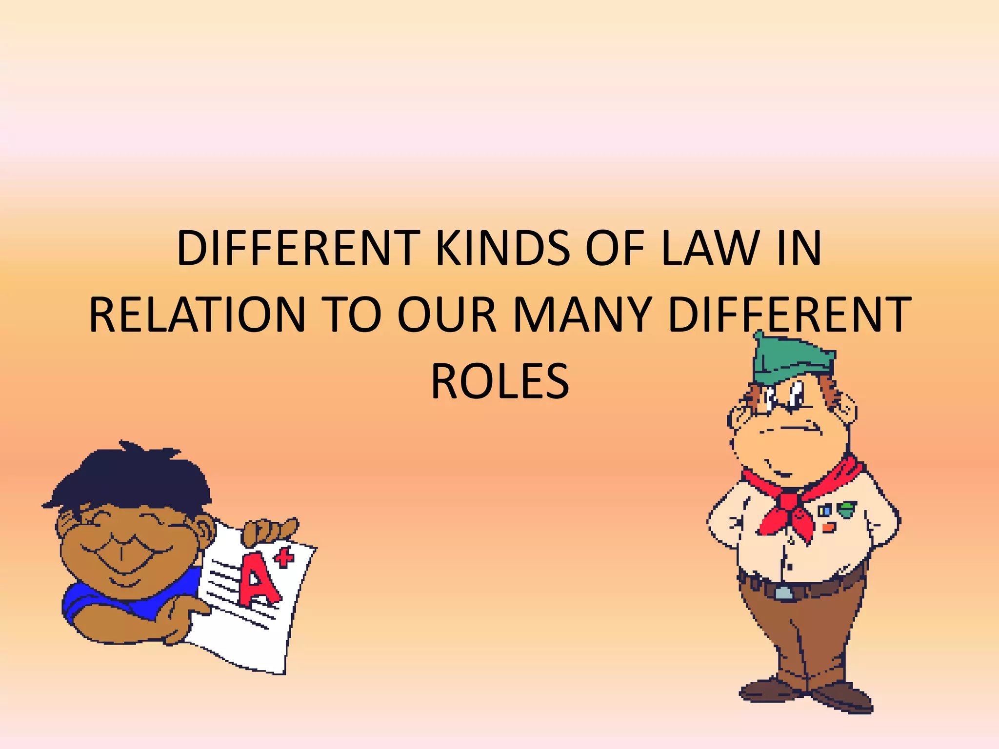 Different Kinds of Law | PPTX
