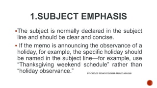 Different kinds of memorandum | PPTX