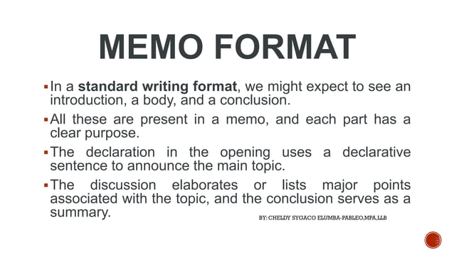 Different kinds of memorandum | PPTX