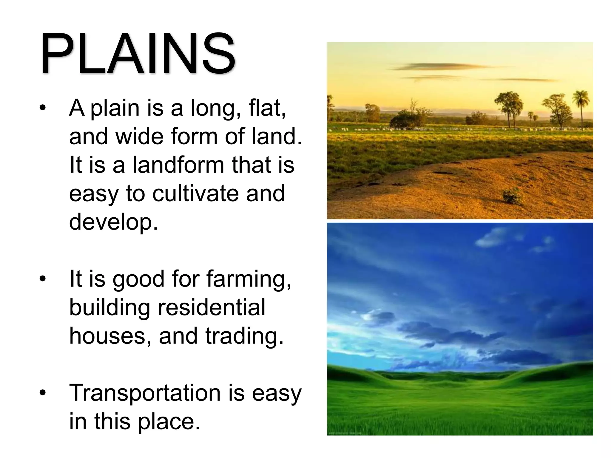 Different Landforms | PPTX