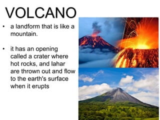 Different Landforms | PPTX