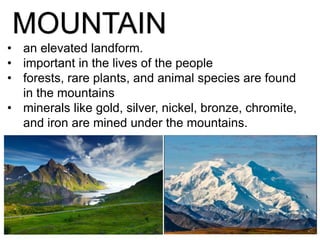 Landforms Mountains