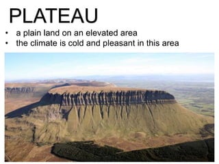 Plateau Landform Clipart