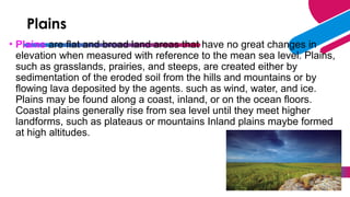 DIFFERENT LANDFORMS AND PROCESSES INVOLVED IN THEIR FUNCTION grade 10.pptx