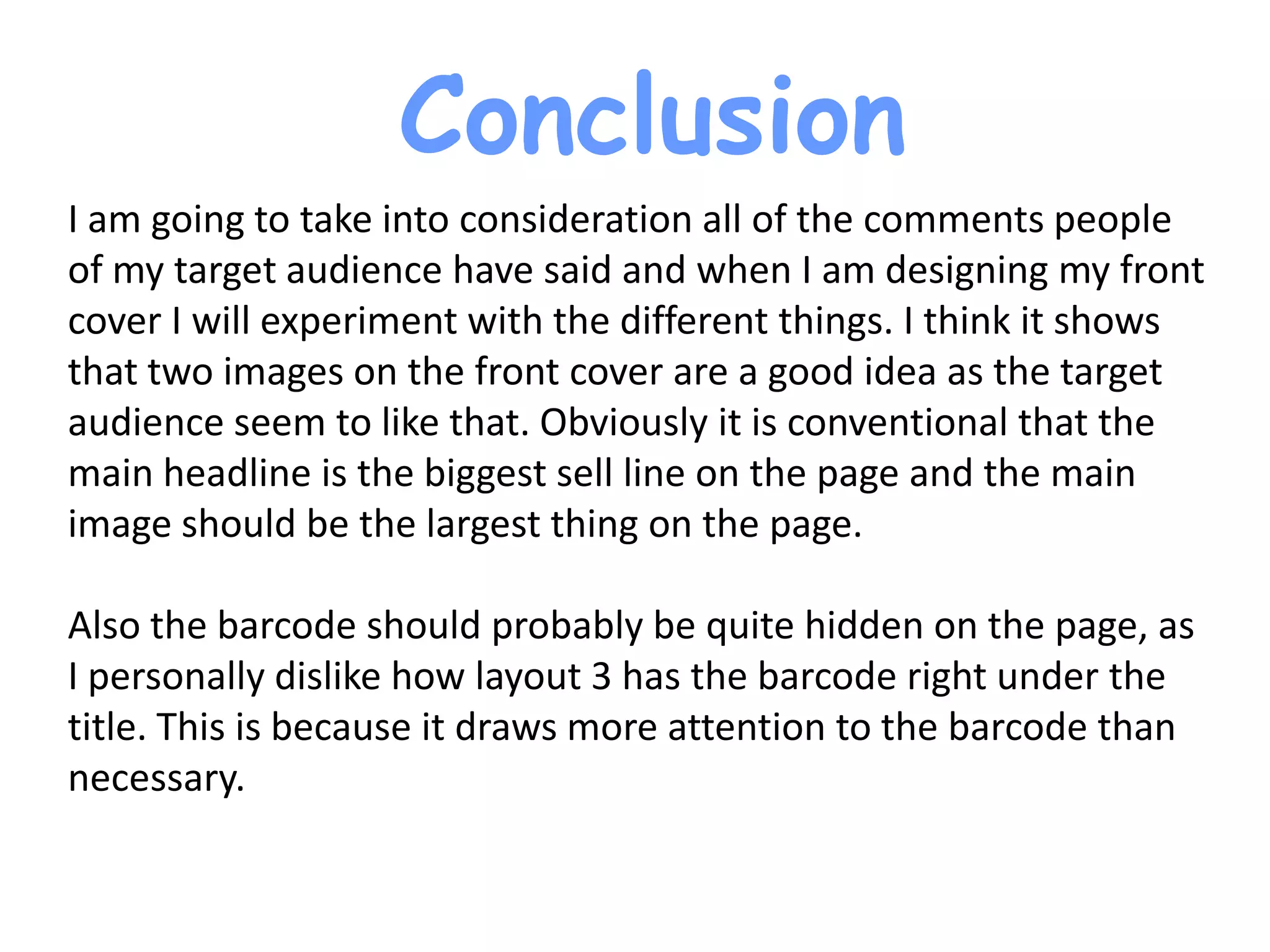 Different layouts for Front Cover | PPT