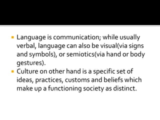 Different levels of comparisons in culture and language | PPT