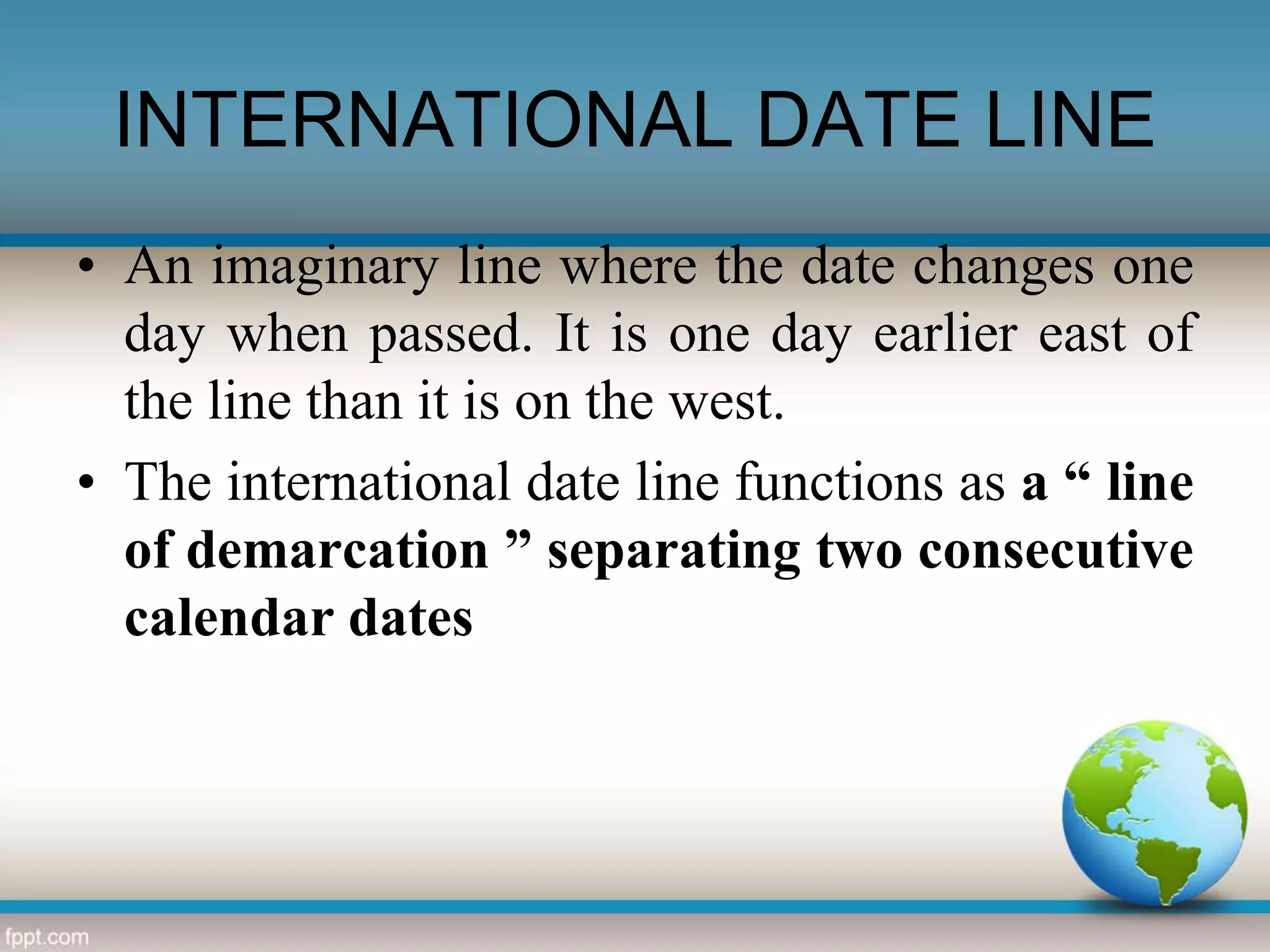 DIFFERENT LINES ON MAP.ppt