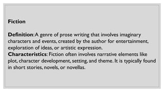 DIFFERENT LITERARY GENRES in 21st century.pptx