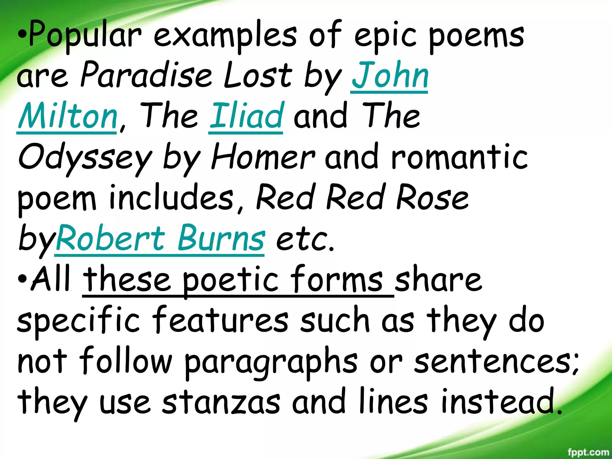 Different literary types | PPTX