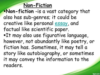 Different literary types | PPTX