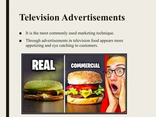 Different Marketing Techniques of Food Products | PPTX