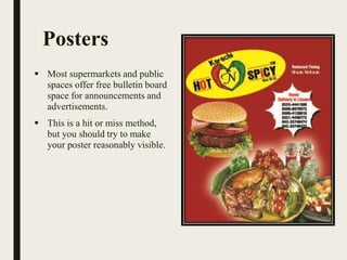 Different Marketing Techniques of Food Products | PPTX