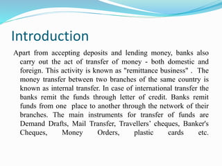 Different means of remittance | PPSX