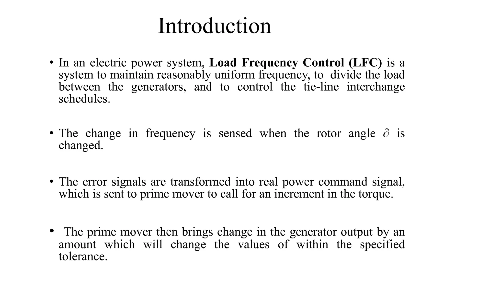 Different method of frequency and voltage control | PPTX