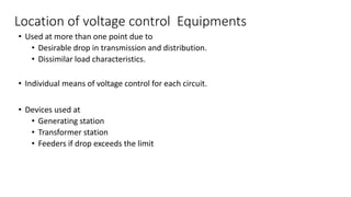 Different method of frequency and voltage control | PPTX