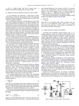 Different methods for tritium determination in surface water by lsc | PDF