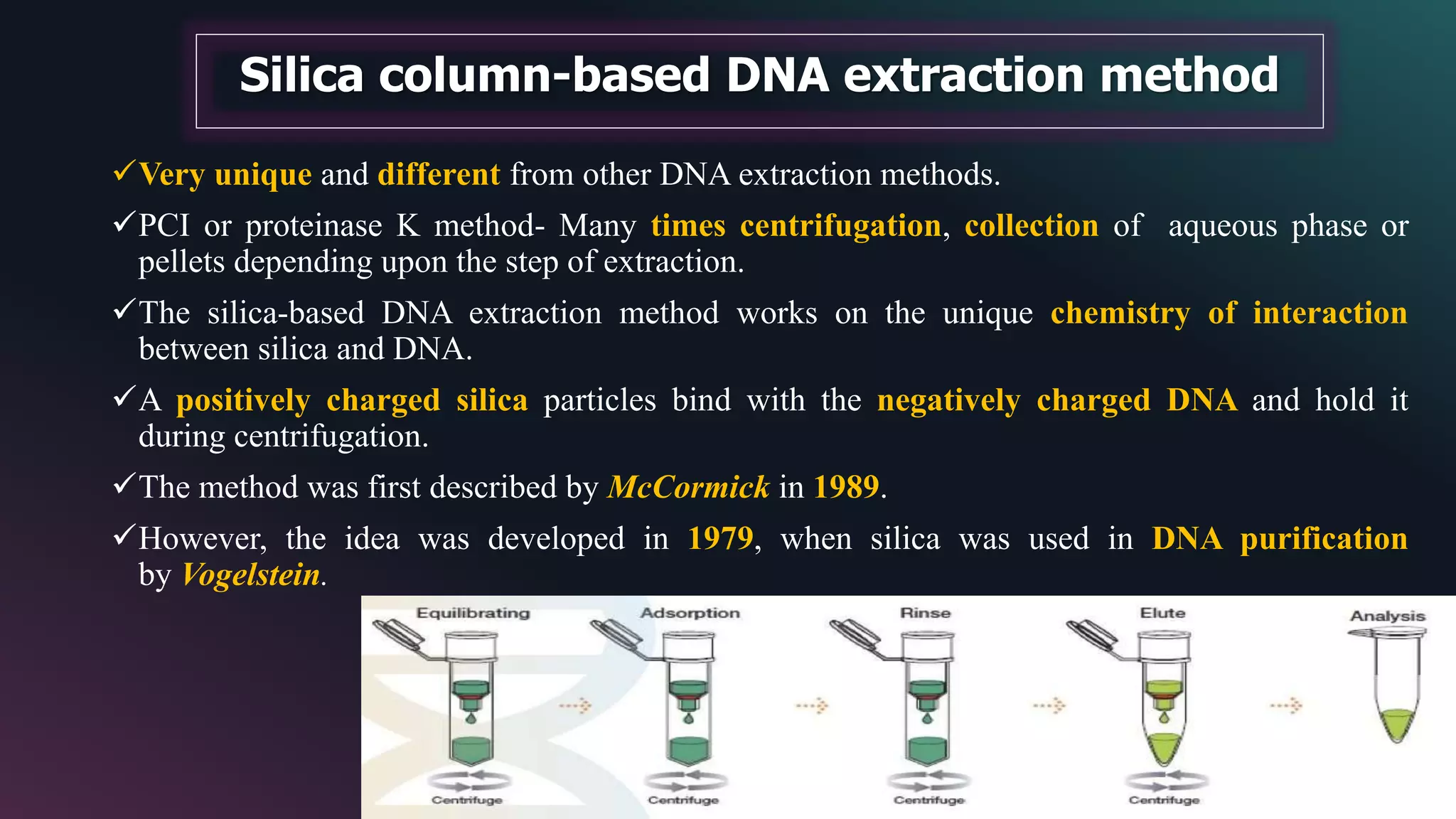Different methods of DNA isolation | PPTX