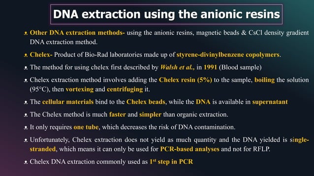 Different methods of DNA isolation | PPTX | Chemistry | Science