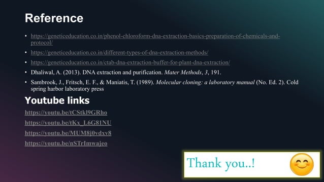 Different methods of DNA isolation | PPTX | Chemistry | Science