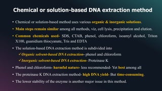 Different methods of DNA isolation | PPTX