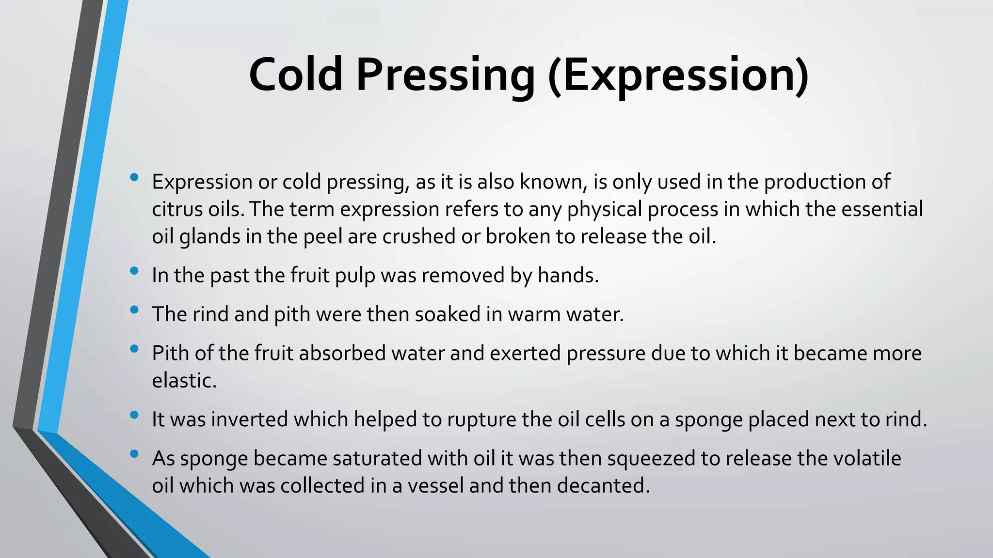 Different methods of extraction of essential oil | PPTX