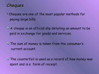 Different methods of payments | PPT
