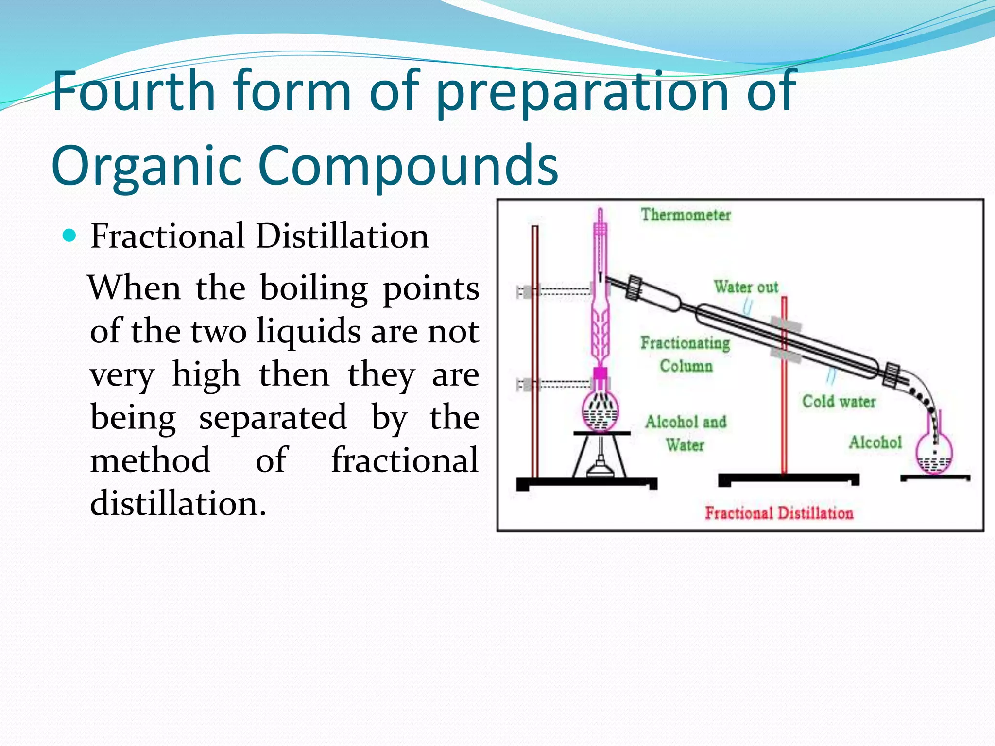 Different methods of preparation of the organic compounds | PPTX