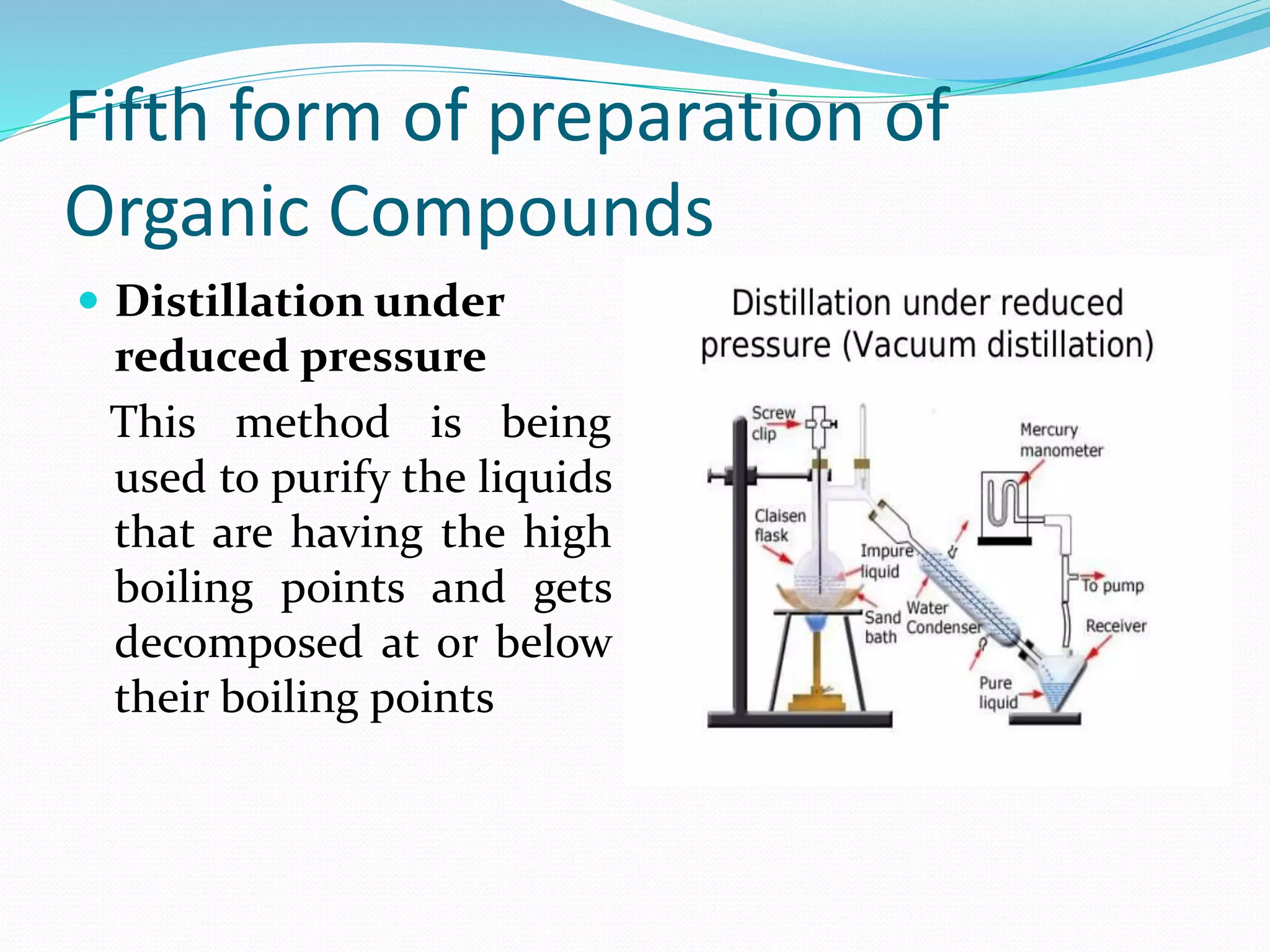 Different methods of preparation of the organic compounds | PPTX